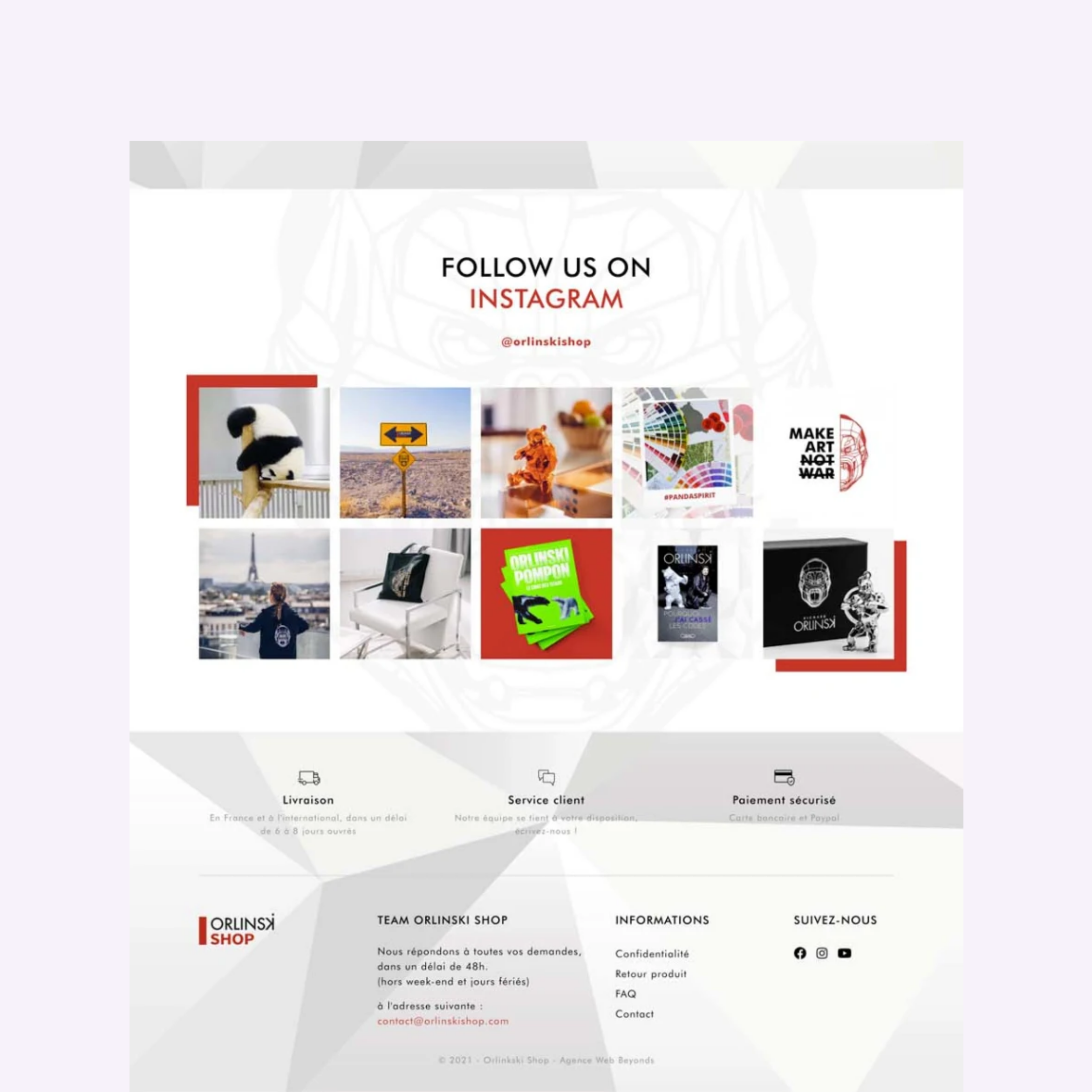 Projet Orlinski Shop - Beyonds